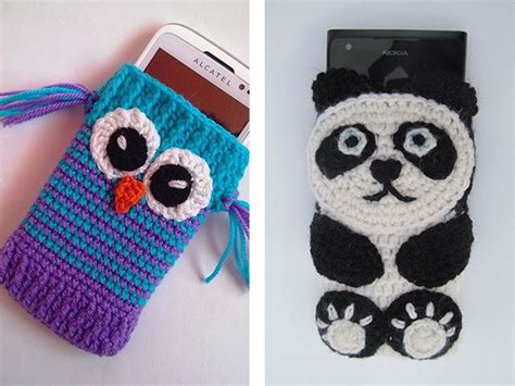 Схемы как связать чехол для телефона своими руками Crochet Mobile