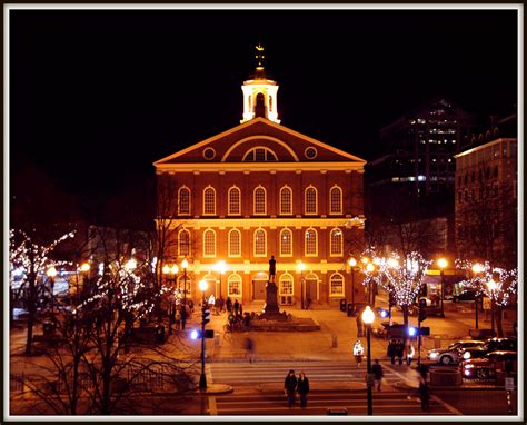 Photo Of The Moment By The Lights Of Faneuil Hall Boston — Vagabondish