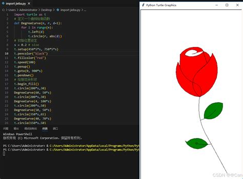玫瑰花绘制玫瑰花绘制python Csdn博客