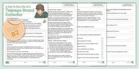 Teen Sound Collector World Listening Day Reading