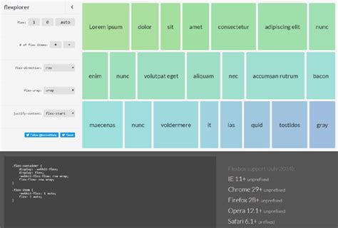 Css Flexbox Resources Grid Systems Frameworks Tools Apps