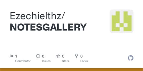 GitHub Ezechielthz NOTESGALLERY