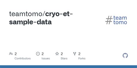 GitHub Teamtomo Cryo Et Sample Data