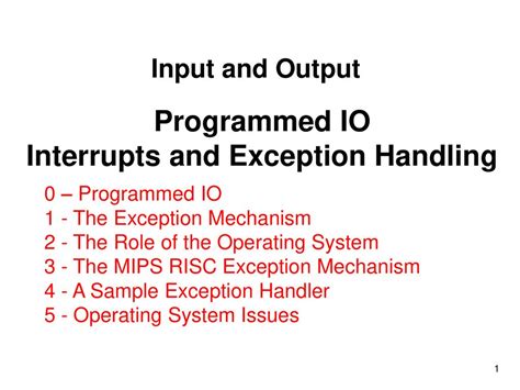 Interrupts And Exception Handling Ppt Download