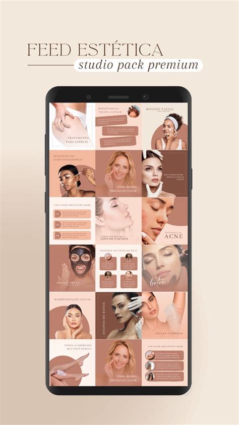 Templates Instagram Acne Esteticista Instagram