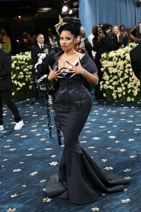 Nicki Minaj Turns Heads In Chic Thom Browne Suit Dress At The 2025 Met Gala