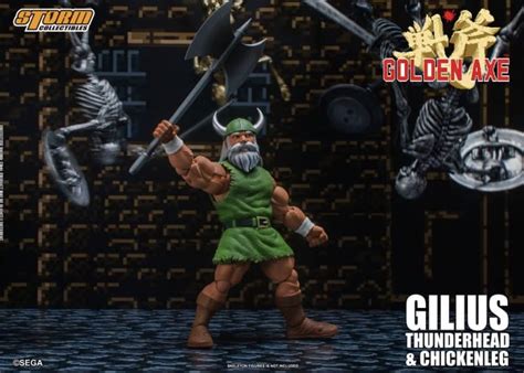 Golden Axe Gilius Thunderhead And Chicken Leg Action Figure