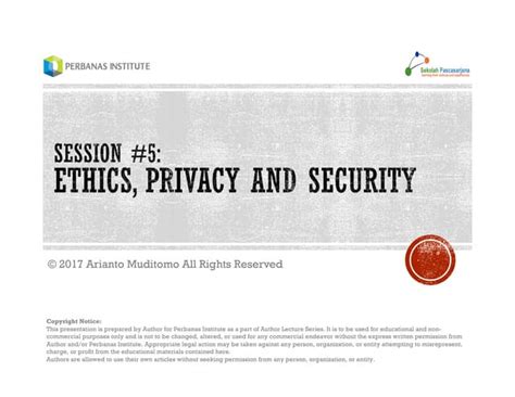 005 Ethics Privacy And Security Ppt