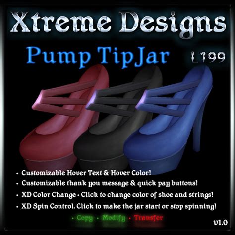 Second Life Marketplace Pump Host Tipjar Pumps High Heel
