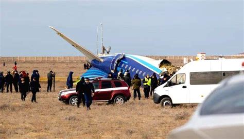 Azerbaijan Airlines Plane From Baku Crashes Near Kazakhstans Aktau