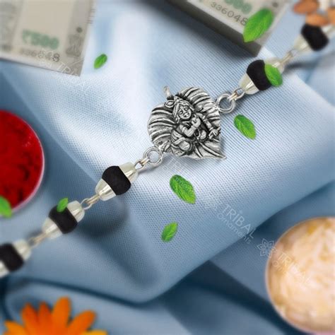 Lord Krishna Fabulous Design 925 Sterling Silver Rakh Gem