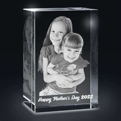 Personalized 3d Crystal Photo Custom 3d Photo Crystal With Light Base