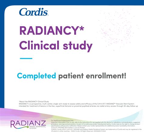 Cordis On Linkedin Cordis Announces Enrollment Completion Of The