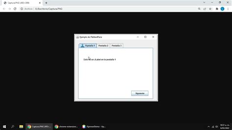 El Paquete Swing La Clase JTabbedPane GUI En Java YouTube