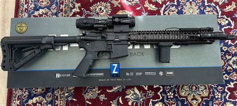 Tokyo Marui Mws M4 Daniel Defense Ris Ii Veel Upgrades Met Qd Silencer Airsoft Bazaar
