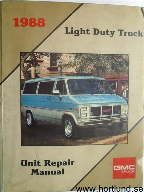 1988 Gmc Light Duty Truck Unit Repair Manual