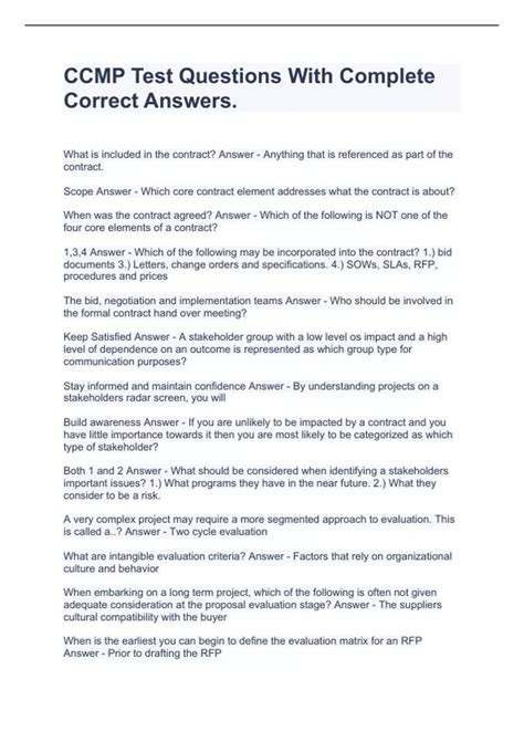 Ccmp Test Questions With Complete Correct Answers Ccmp Stuvia Us