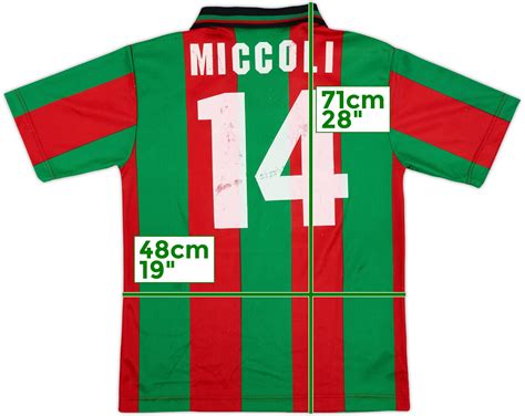 1998 99 Ternana Home Shirt Miccoli 10 610 S