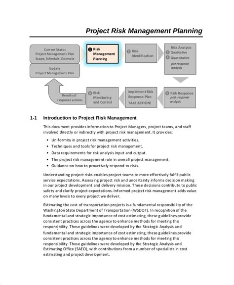 FREE 8 Sample Risk Management Plan Templates In MS Word PDF