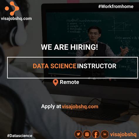 DATA SCIENCE INSTRUCTOR 30 000 ANNUALLY WORK FROM HOME