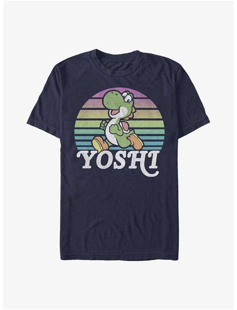Nintendo Super Mario Bros Yoshi Run T Shirt Blue Boxlunch