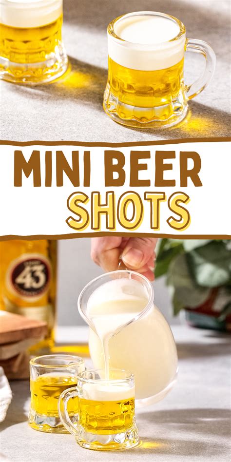 Mini Beer Shots Cute And Tasty Fall Cocktail Mini Beer Shots Beer Shot Mini Beer Shot Recipe