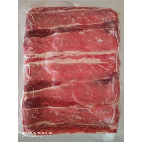 Jual Short Plate Daging Slice Beef Slice Daging Sapi Slice 500gr