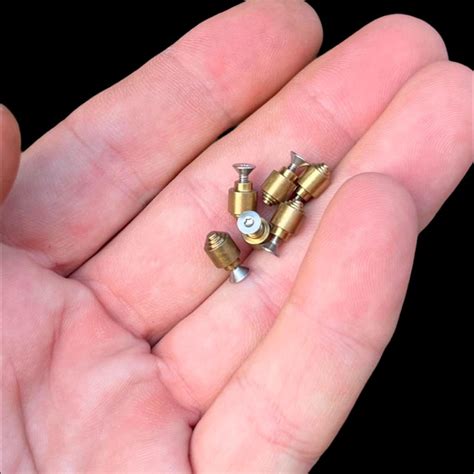 Brass Step Thumb Stud For Custom Bulid Blade Stock Size From 2mm