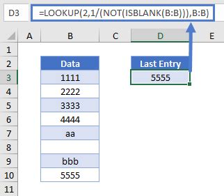 Lookup Last Value In Column Or Row Excel Automate Excel