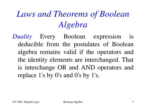 PPT Boolean Algebra PowerPoint Presentation Free Download ID 6657578