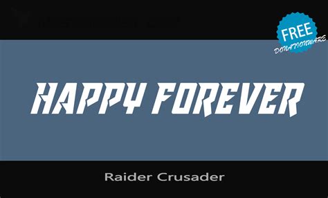 Raidercrusader Font By Iconian Fonts