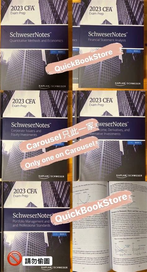 Cfa 2023 Level 1 2 3 Kaplan Schweser Notes 興趣及遊戲 書本 And 文具 教科書