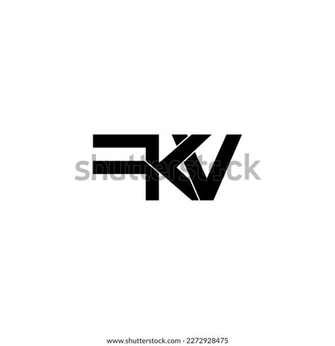 Fkv Typography Letter Monogram Logo Design Stock Vector Royalty Free 2272928475 Shutterstock