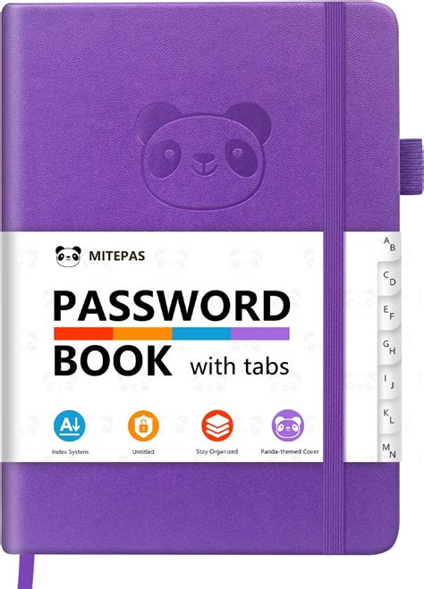 Molekaus Password Book With Alphabetical Tabs Small