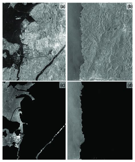 A B Cosmo Skymed Sar Image C The Land Masking Result Of A D Download Scientific