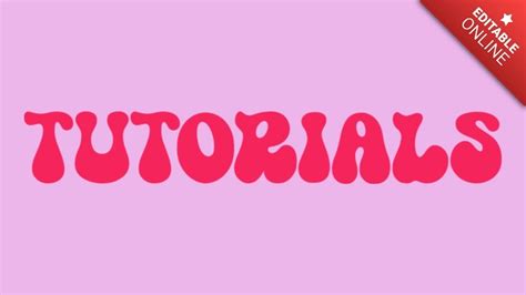 Tutorials I Love You Groovy Text Effect Generator