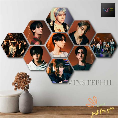 Enhypenkpop Idol Customized Photo Sintra Board Wall Decor Orangeblood