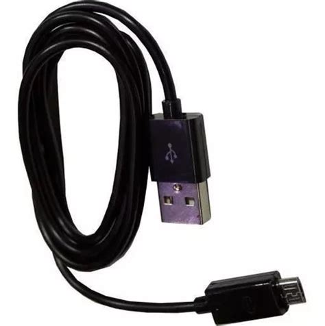 Cable Usb A Micro Usb 1 Metro Negro Cuotas Sin Interés
