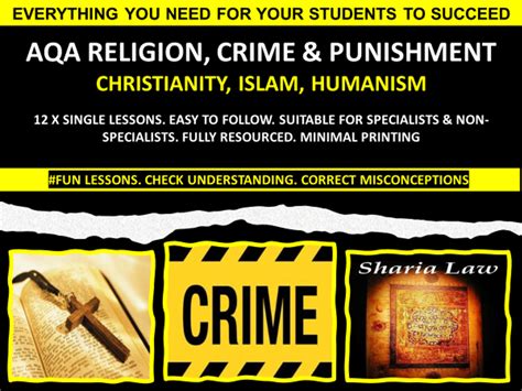 Aqa Religion Crime And Punishment Teaching Resources