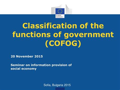 Ppt Classification Of The Functions Of Government Cofog Powerpoint
