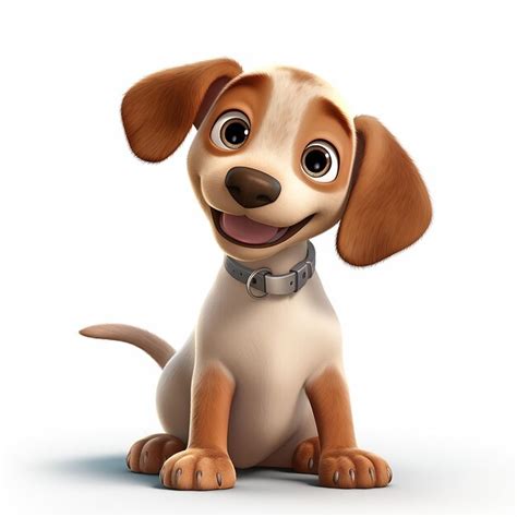 Desenho Animado De Cachorro Bonito Foto Premium