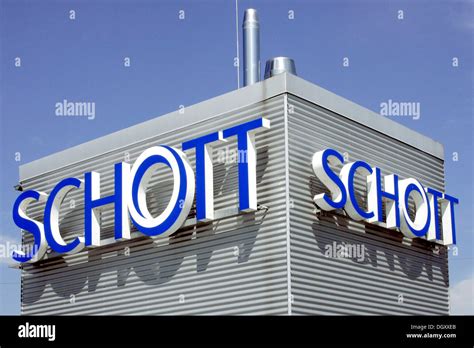 Company Logo Of The Schott Ag On The Company Grounds Of Schott