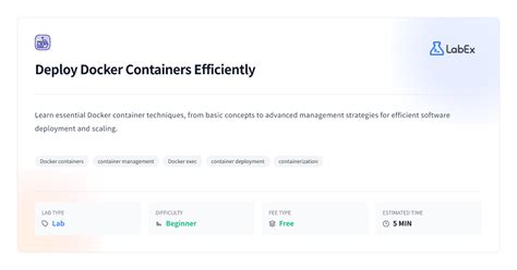 Deploy Docker Containers Efficiently Labex
