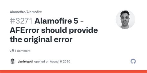 Alamofire 5 Aferror Should Provide The Original Error · Issue 3271