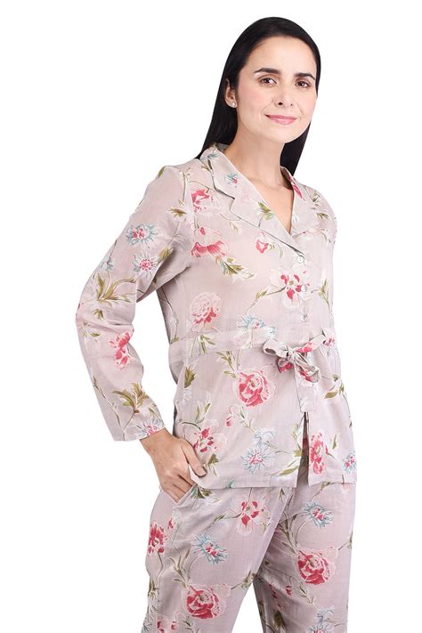 Women Cotton Organic Pajama Set Nightwear Women Sleepwear Etsy