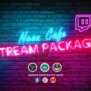 Twitch Animated Overlay Neon Twitch Stream Package Etsy