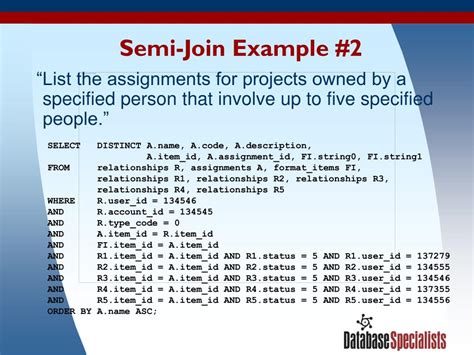 Ppt Speeding Up Queries With Semi Joins And Anti Joins How Oracle