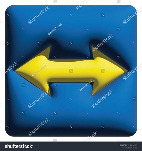 3d Illustration Horizontal Arrow Set Stock Illustration 2265234727 Shutterstock
