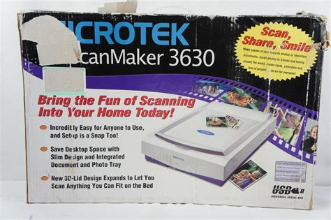 Microtek Scanmaker 3630 Flatbed Scanner For Sale Online Ebay