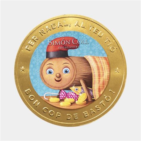 Milk Chocolate Medallion Christmas Tió 60g Simón Coll
